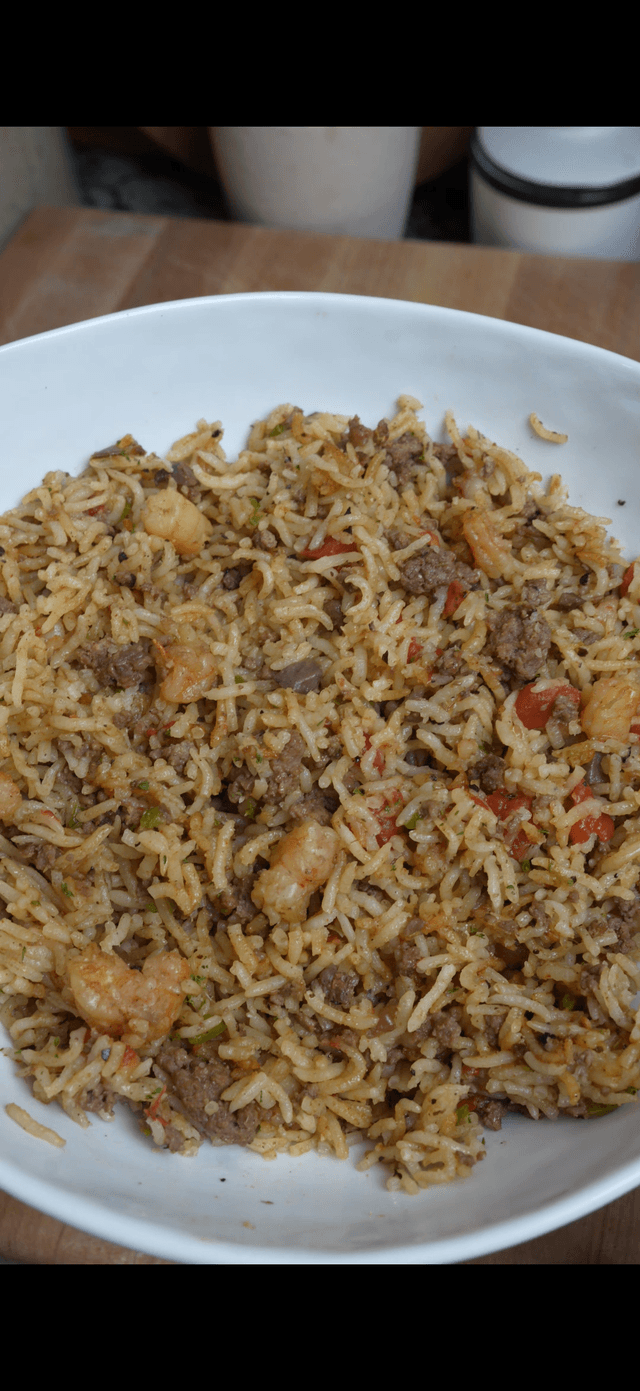 Venison & Shrimp Rice Bake | The Hunt Kitchen | The Hunt Kitchen